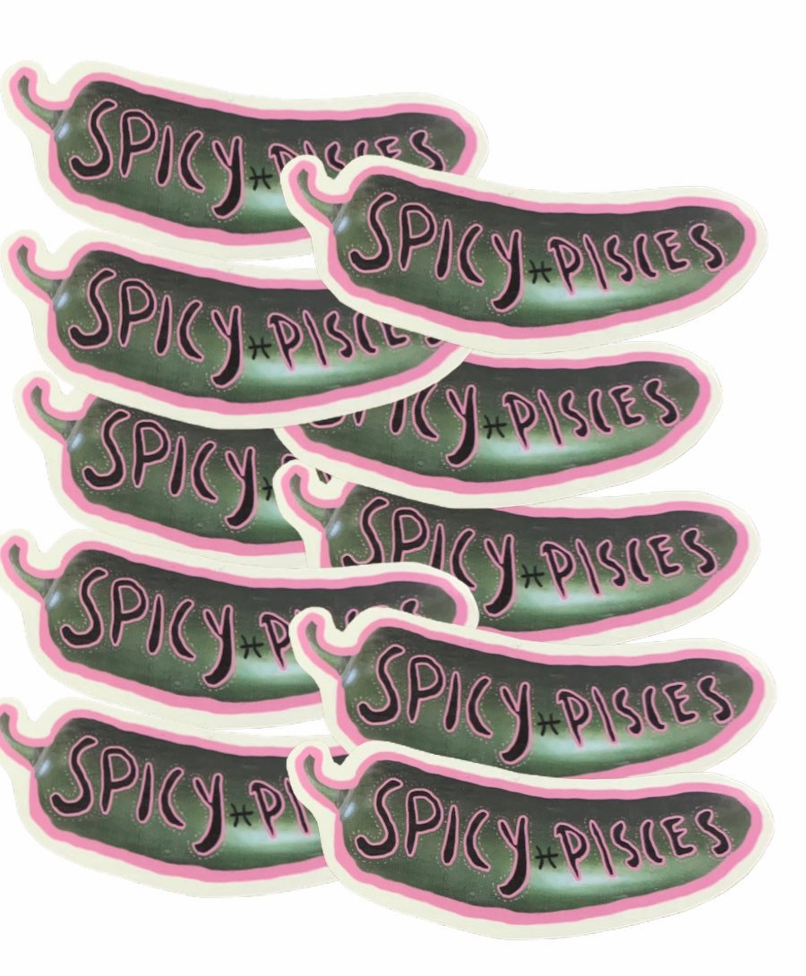 Pisces sticker / Spicy Pisces / Zodiac Sign / Spice lovers / | Etsy