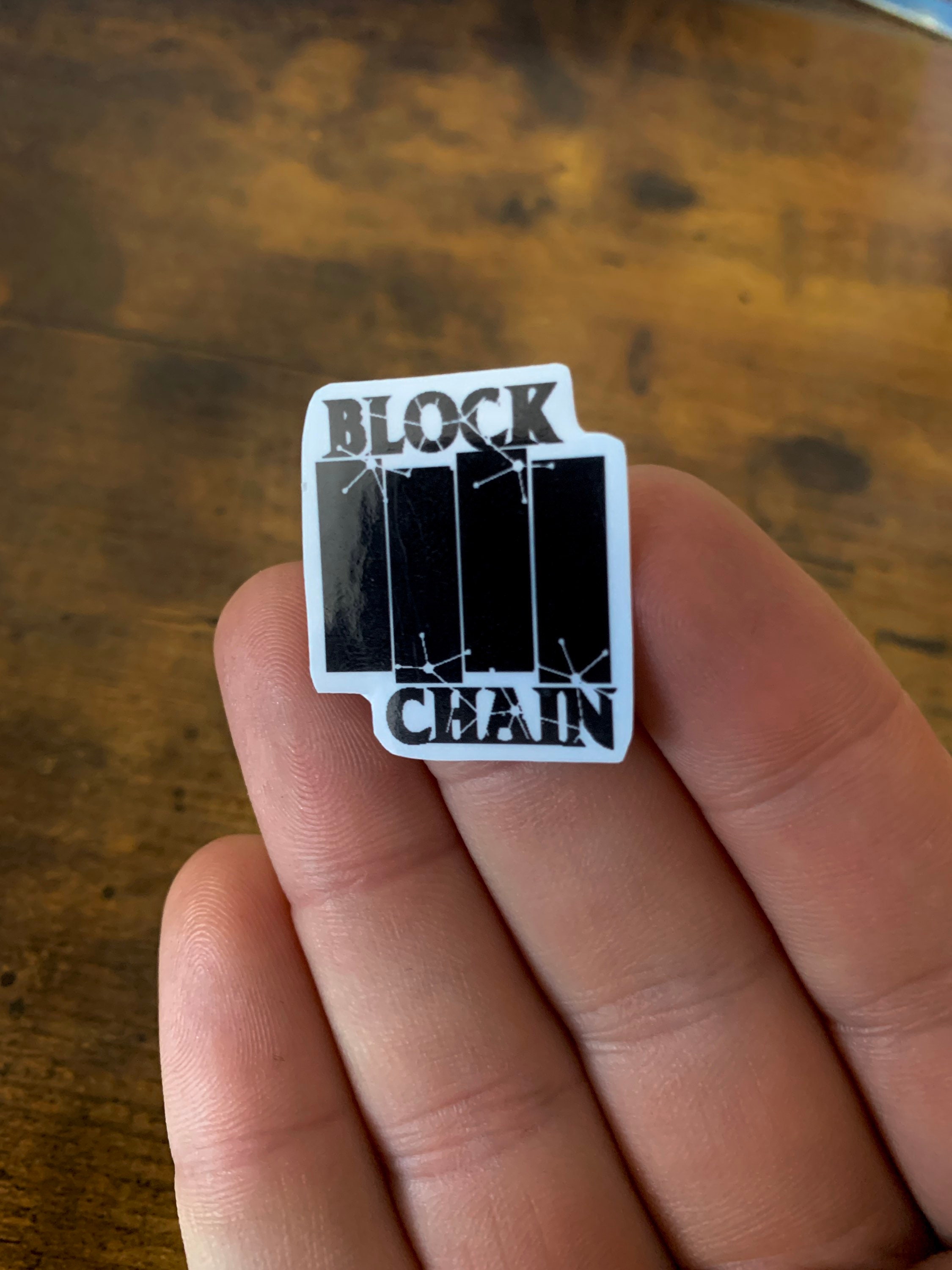 Blockchain Sticker Bitcoin Art Crypto Gift Cryptocurrency - Etsy
