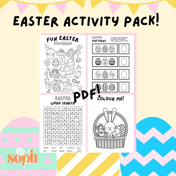 Visual Arts PDF Downloadable Easter Activity Pack Drawing & Drafting ...