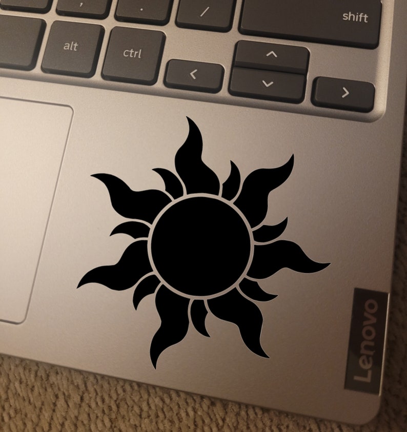 VINYL DECAL Rapunzel Sun Symbol Tangled Vinyl Decal - Etsy