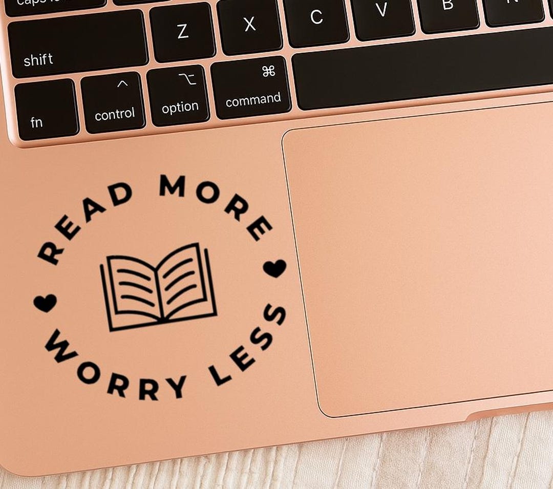 VINYL DECAL - Book - Reading - Read More Worry Less - Vinyl Decal ...