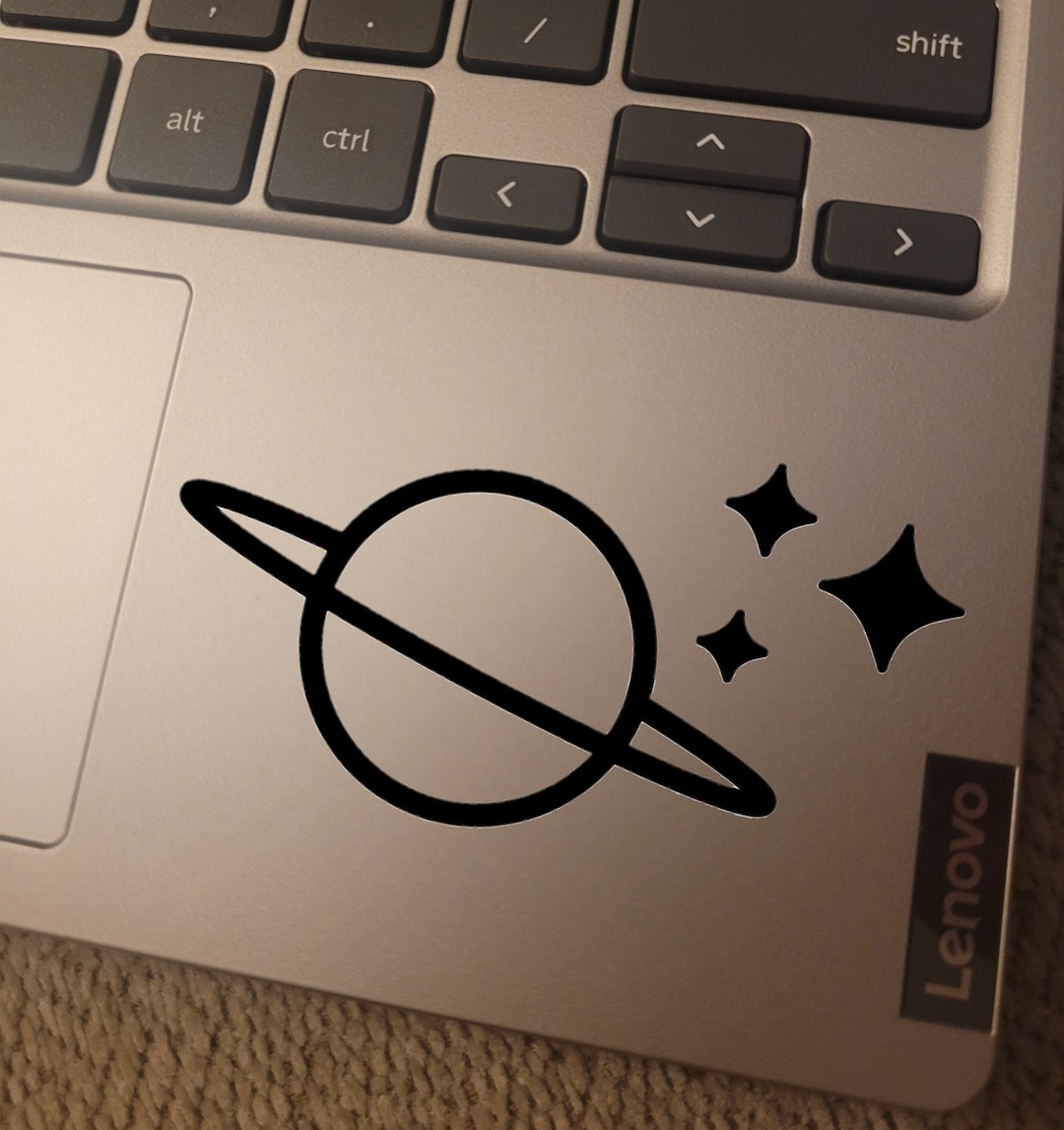 VINYL DECAL Planet Saturn and Stars Vinyl Decal Sticker for Laptops ...