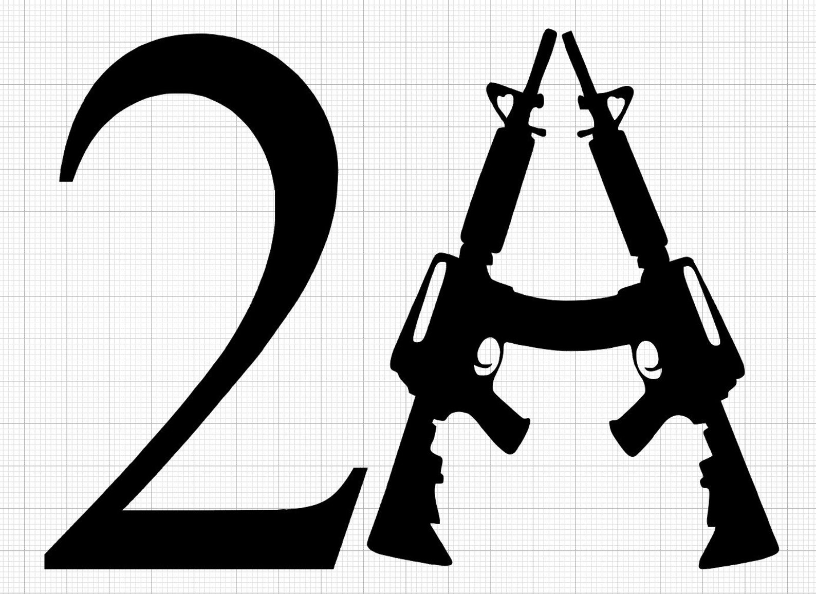 VINYL DECAL 2A Second Amendment Guns Vinyl Decal - Etsy