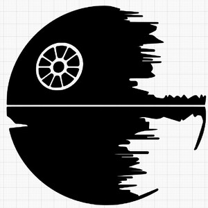 VINYL DECAL - Death Star Vinyl Decal Sticker for Laptops, Car Windows ...
