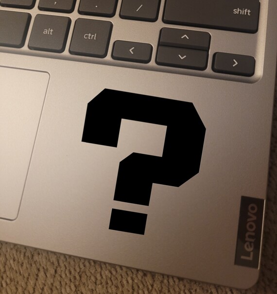 VINYL DECAL Mario Question Mark Block Vinyl Decal Sticker - Etsy