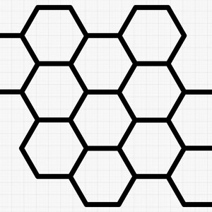 VINYL DECAL - Honeycomb Pattern Vinyl Decal Sticker for Laptops, Car ...