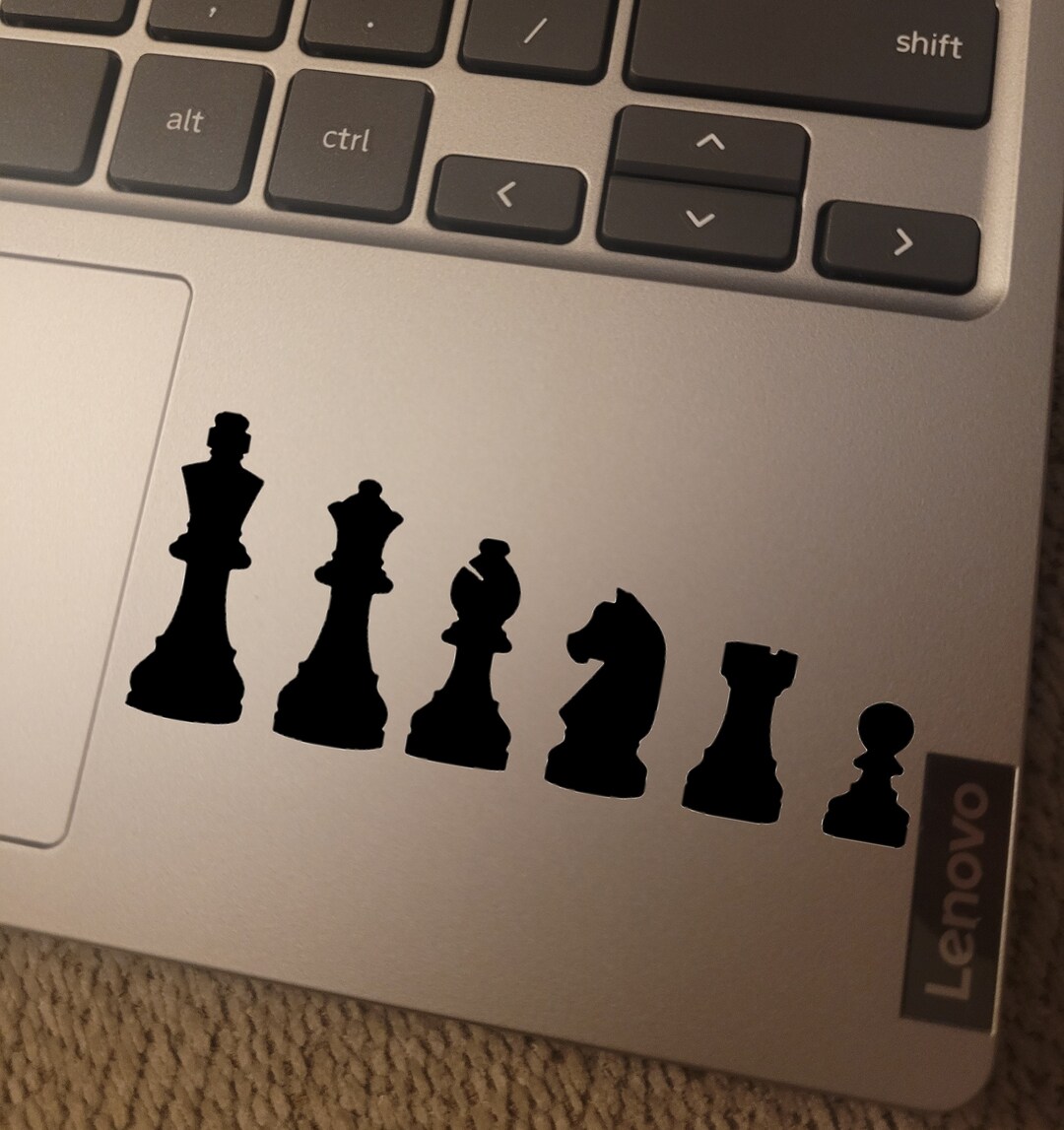 VINYL DECAL - Chess Pieces - Game - Vinyl Decal Sticker for Laptops ...