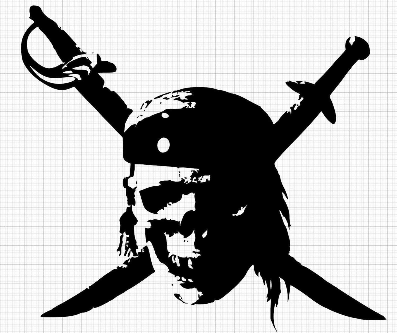 VINYL DECAL - Pirates of the Caribbean - Pirate Skull - Vinyl Decal ...
