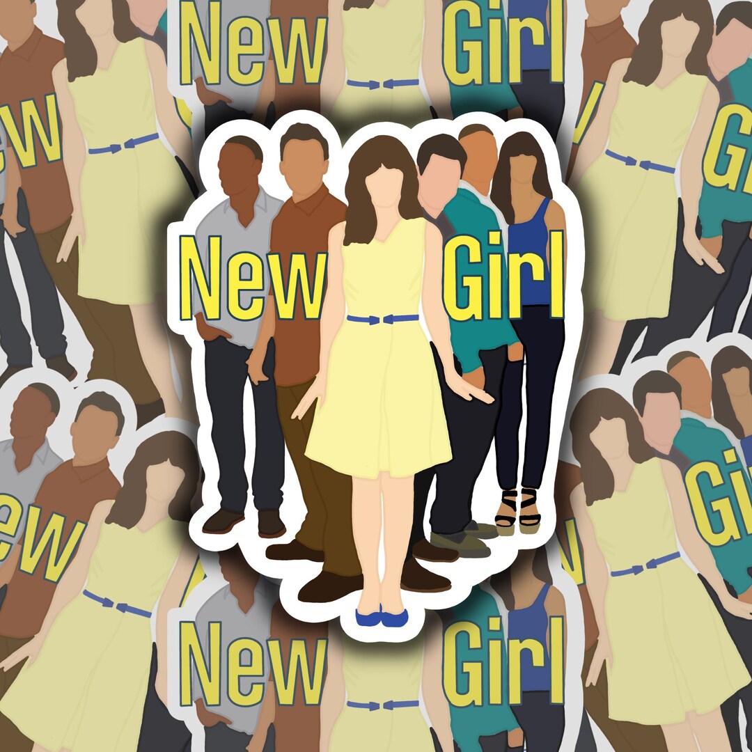 New Girl Stickers, New Girl Tv Show Stickers, New Girl Intro Stickers ...