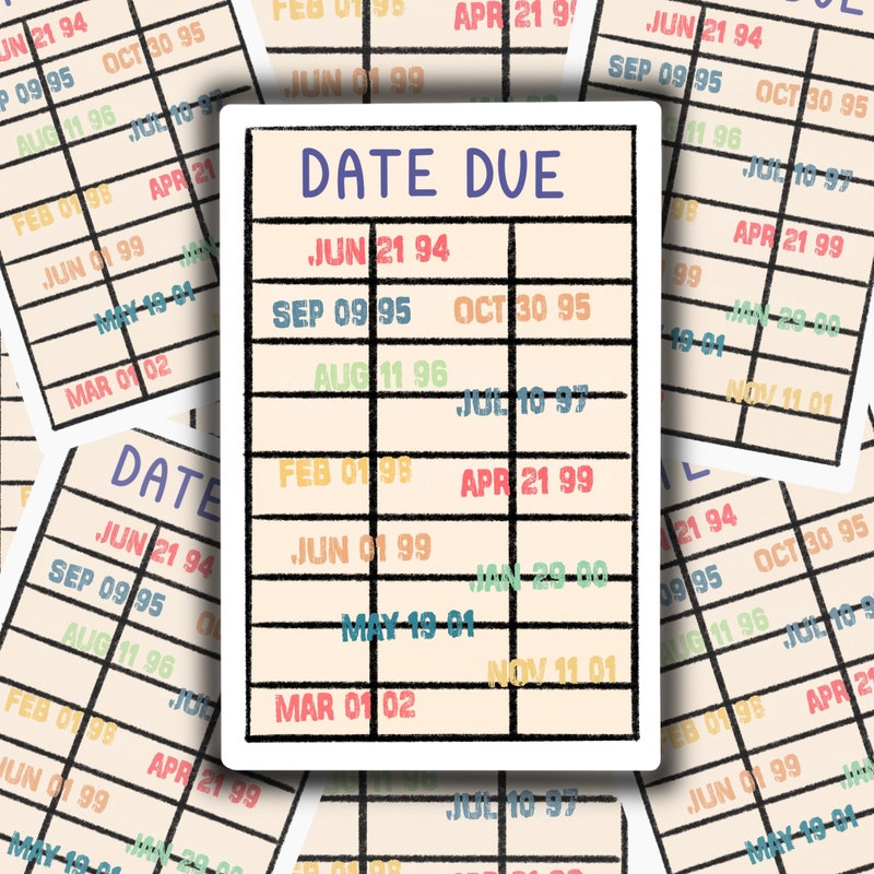 Smut Library Card Sticker - Etsy