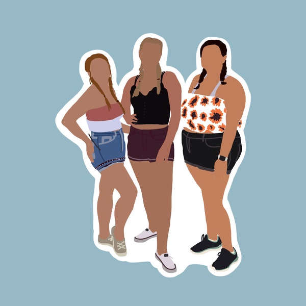 Custom Photo Drawing Sticker - Etsy