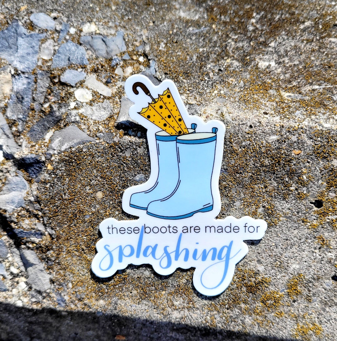 Rain Boots Sticker Waterproof Sticker - Etsy