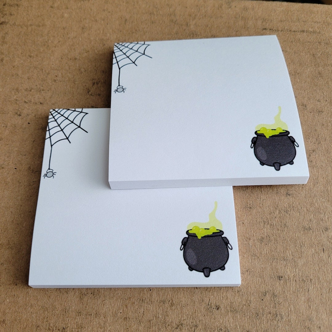 Halloween Sticky Notes | Halloween Stationery - Etsy