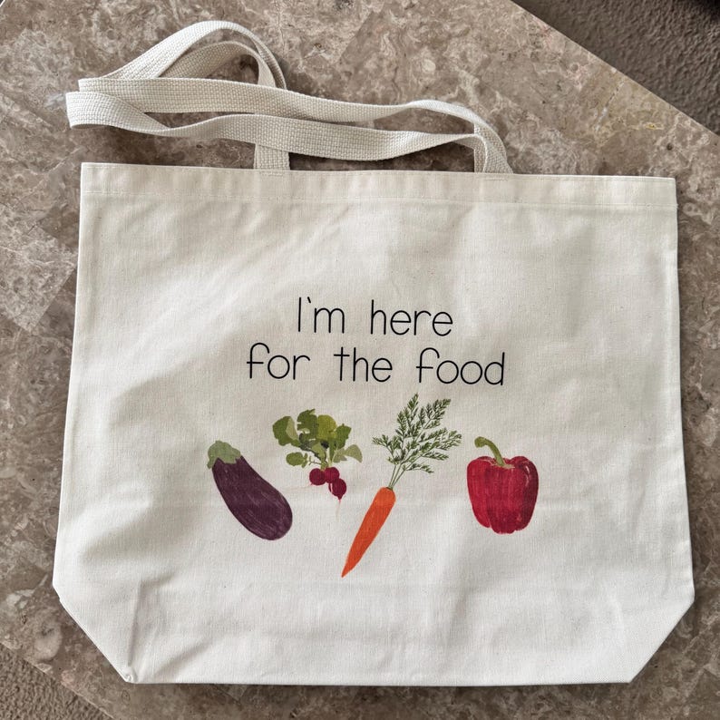 Funny Grocery Bag: Reusable Cotton Canvas Shopping Tote - Etsy