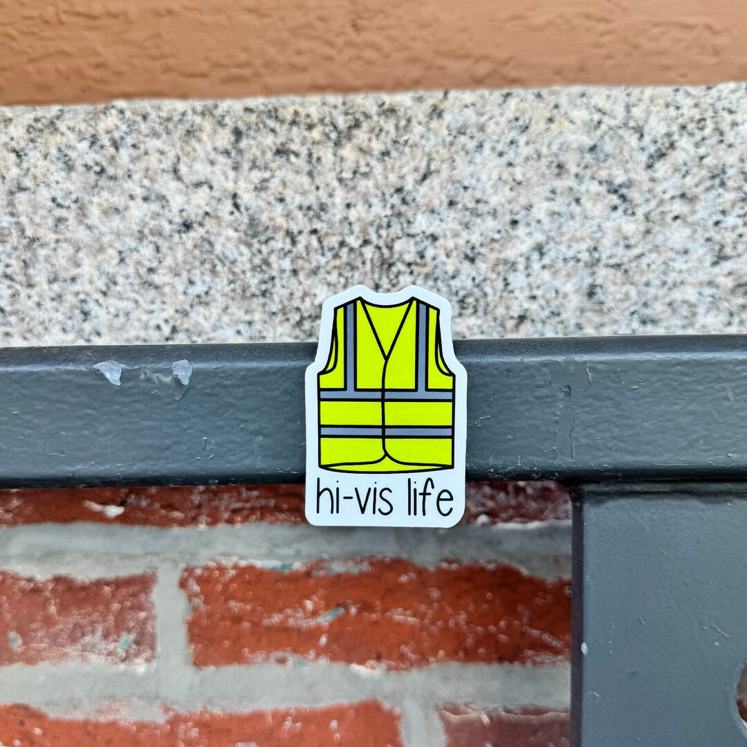 Hi-vis Sticker | Hard Hat Stickers | Waterproof Sticker - Etsy