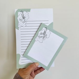 To Do List Set Notepad Set Stationery Sets Notepad Writing Pad - Etsy