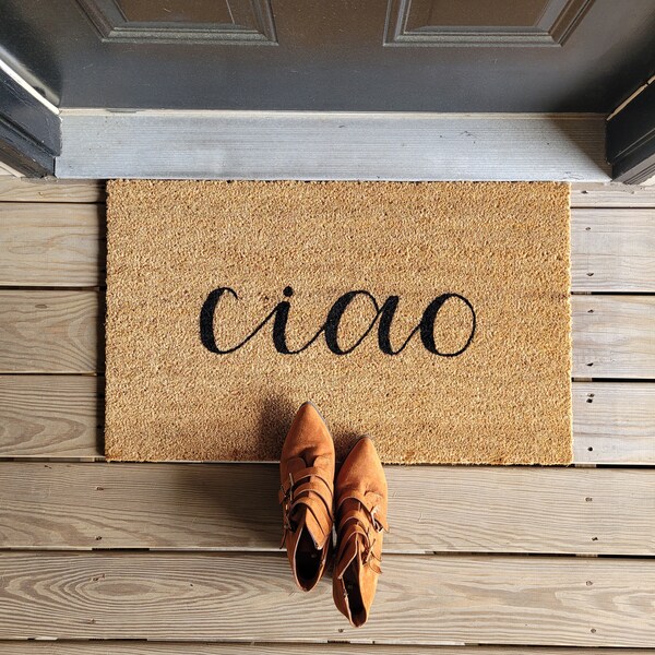 Ciao Doormat - Etsy