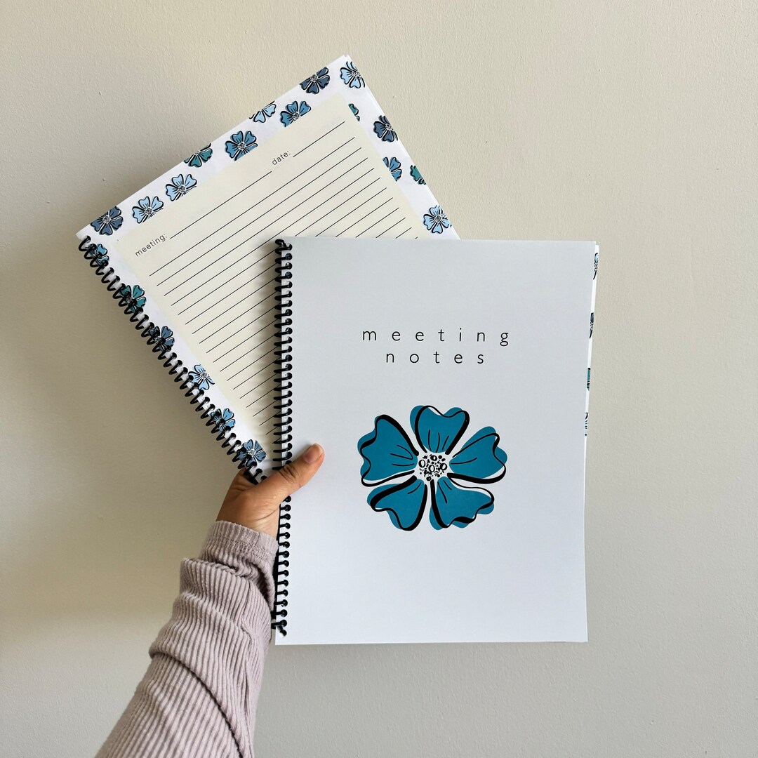 Floral Meeting Notes | Meeting Minutes - Etsy