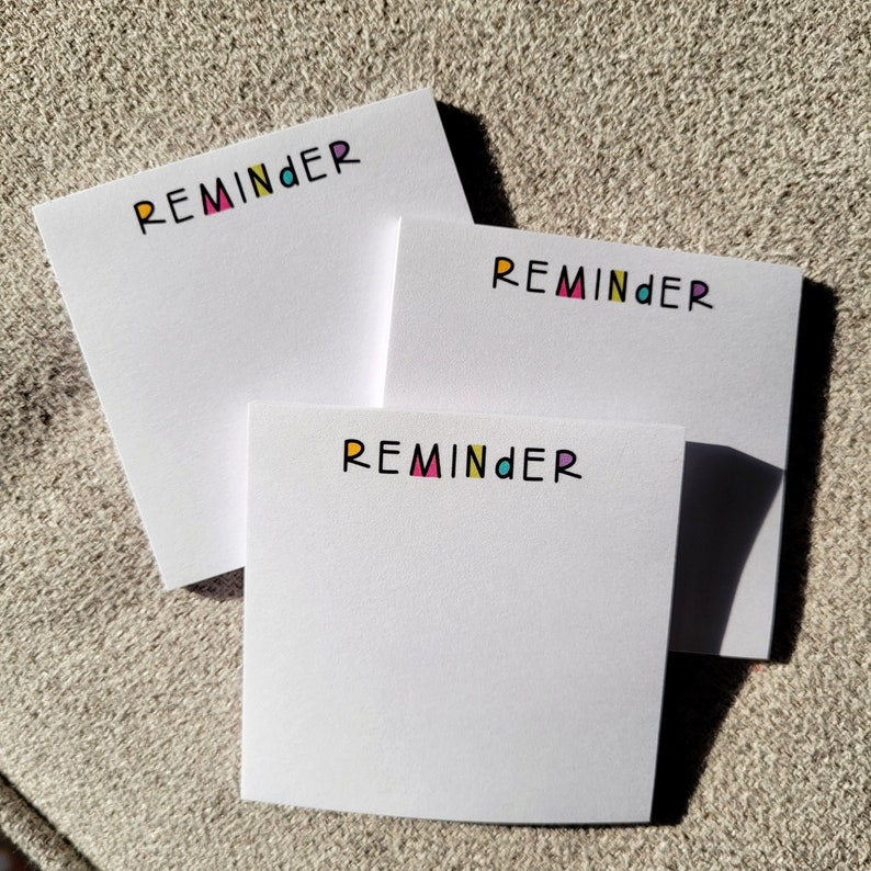 Sticky Notes Reminder Post It - Etsy