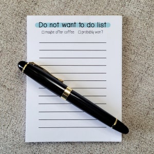 To Do List Notepad | Funny Stationery - Etsy