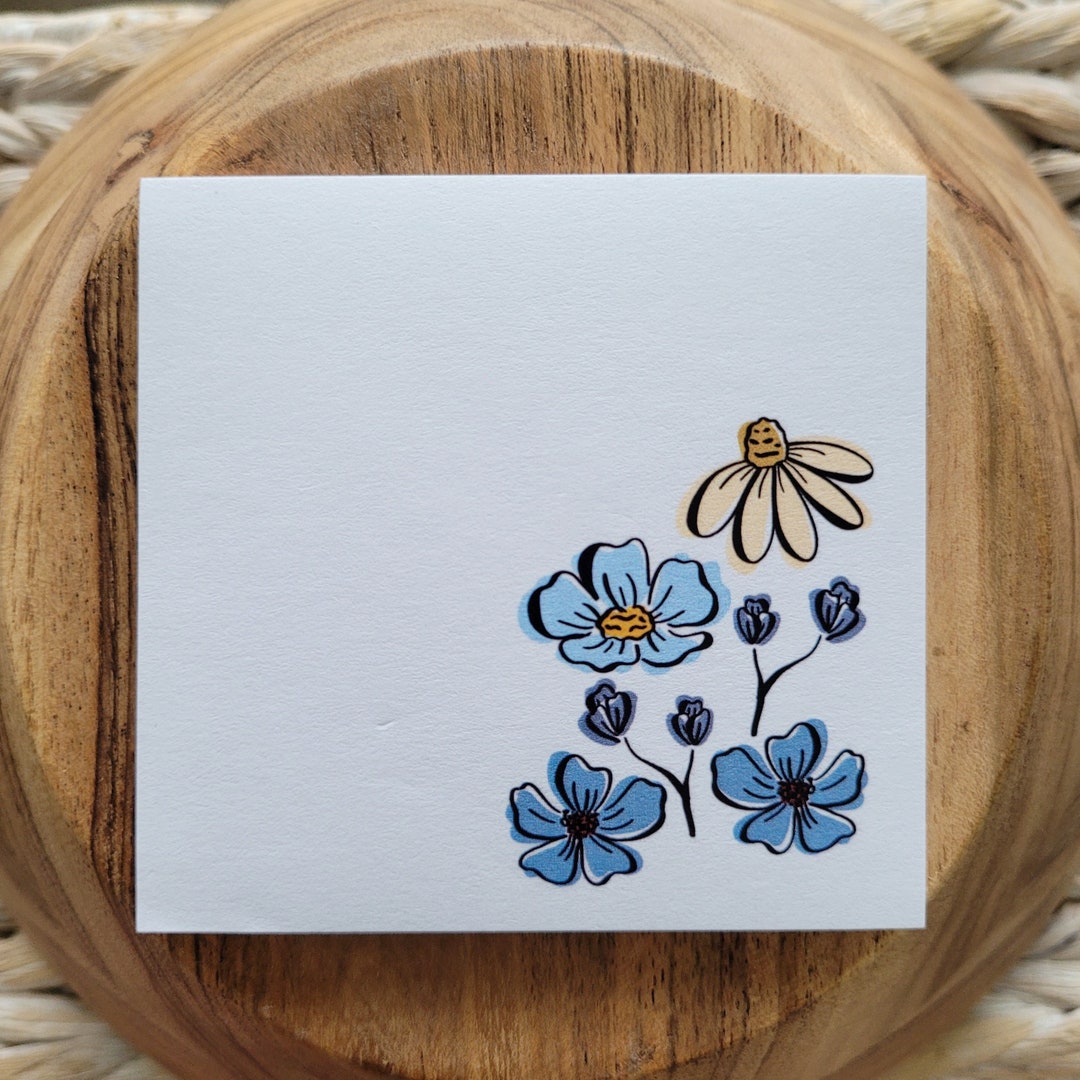 Floral Stationery | Floral Post-it® - Etsy