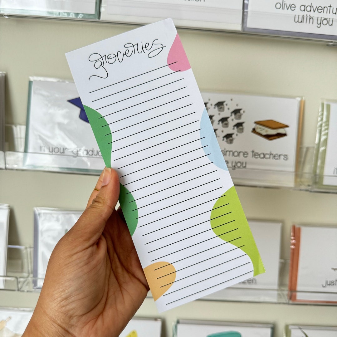Magnetic Grocery List Notepad | Shopping List Notepad | Grocery List - Etsy
