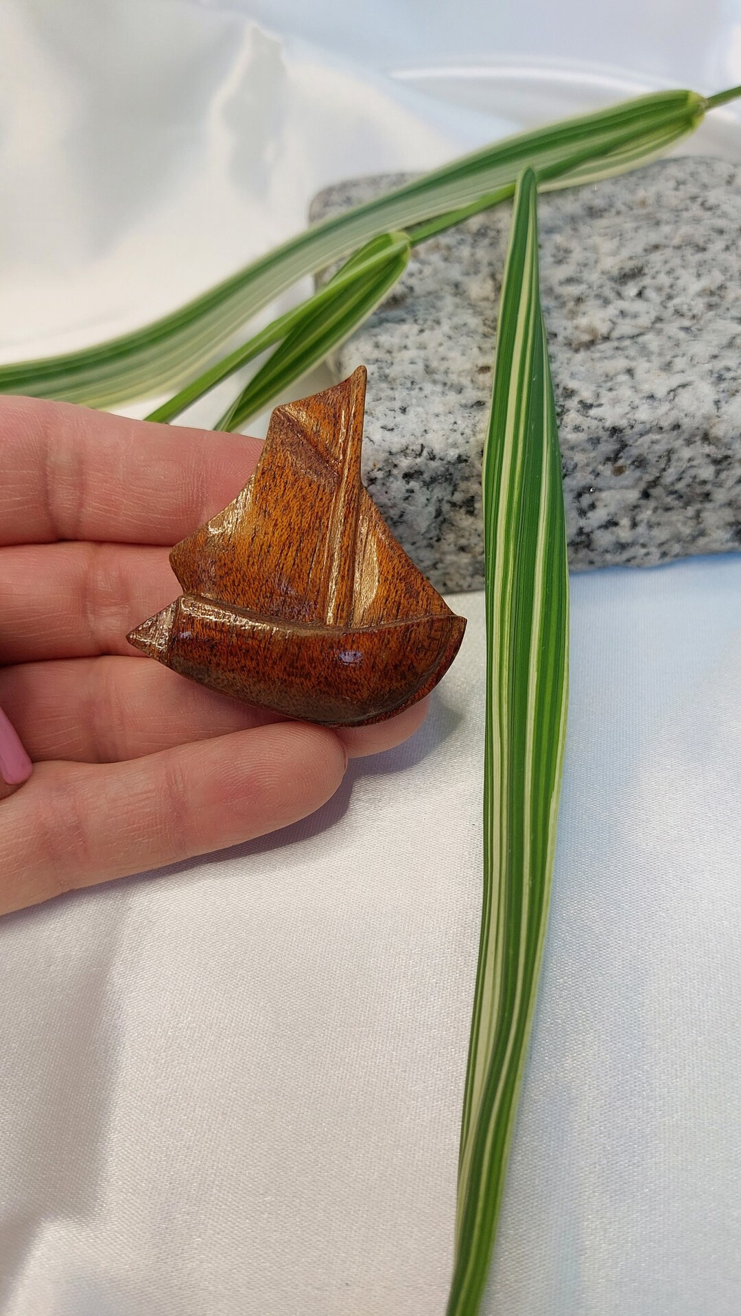 Wooden Vintage Boat Brooch, Sailboat Brooch, Vintage Wood Brooch, Boat ...