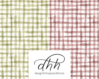 Burgundy Plaid Digital Paper - Etsy