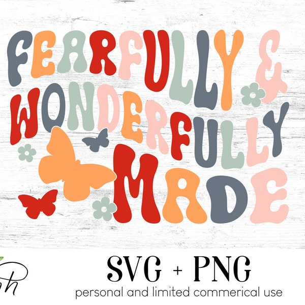 Wonderfully Made Clipart - Etsy