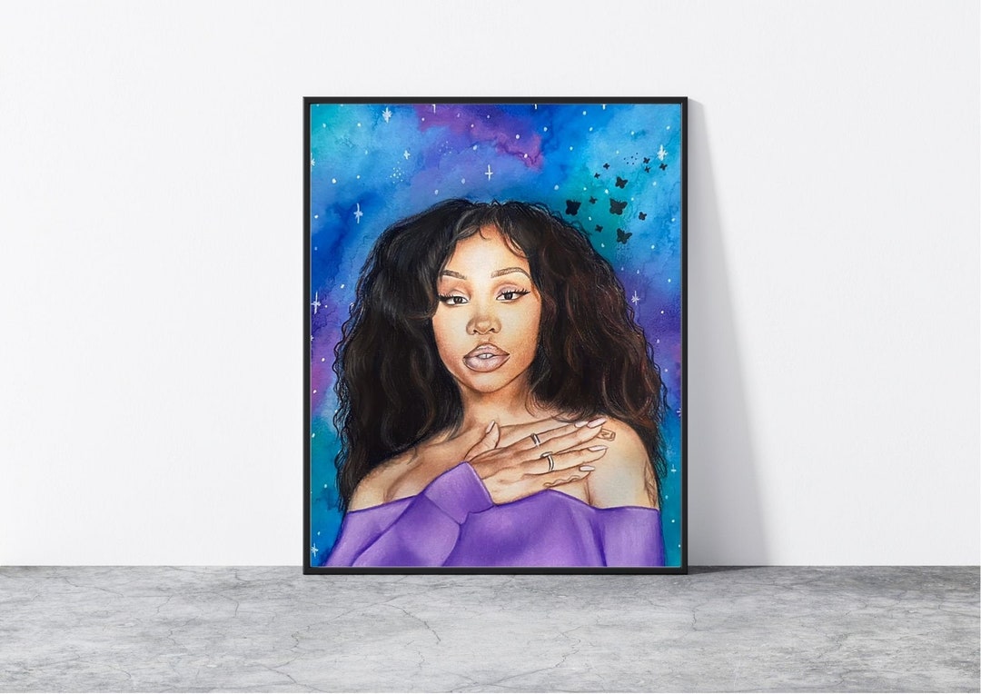 SZA Print| Poster, Room Decor, Home Decor, SZA Art, R&B Music, - Etsy