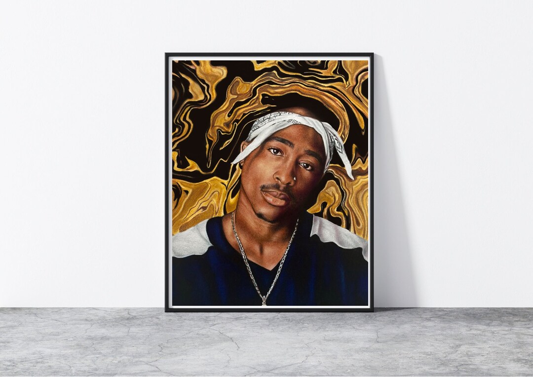Tupac Print| A3, 8x10''|tupac Shakur Poster|room Decor, Poster| Rappers ...