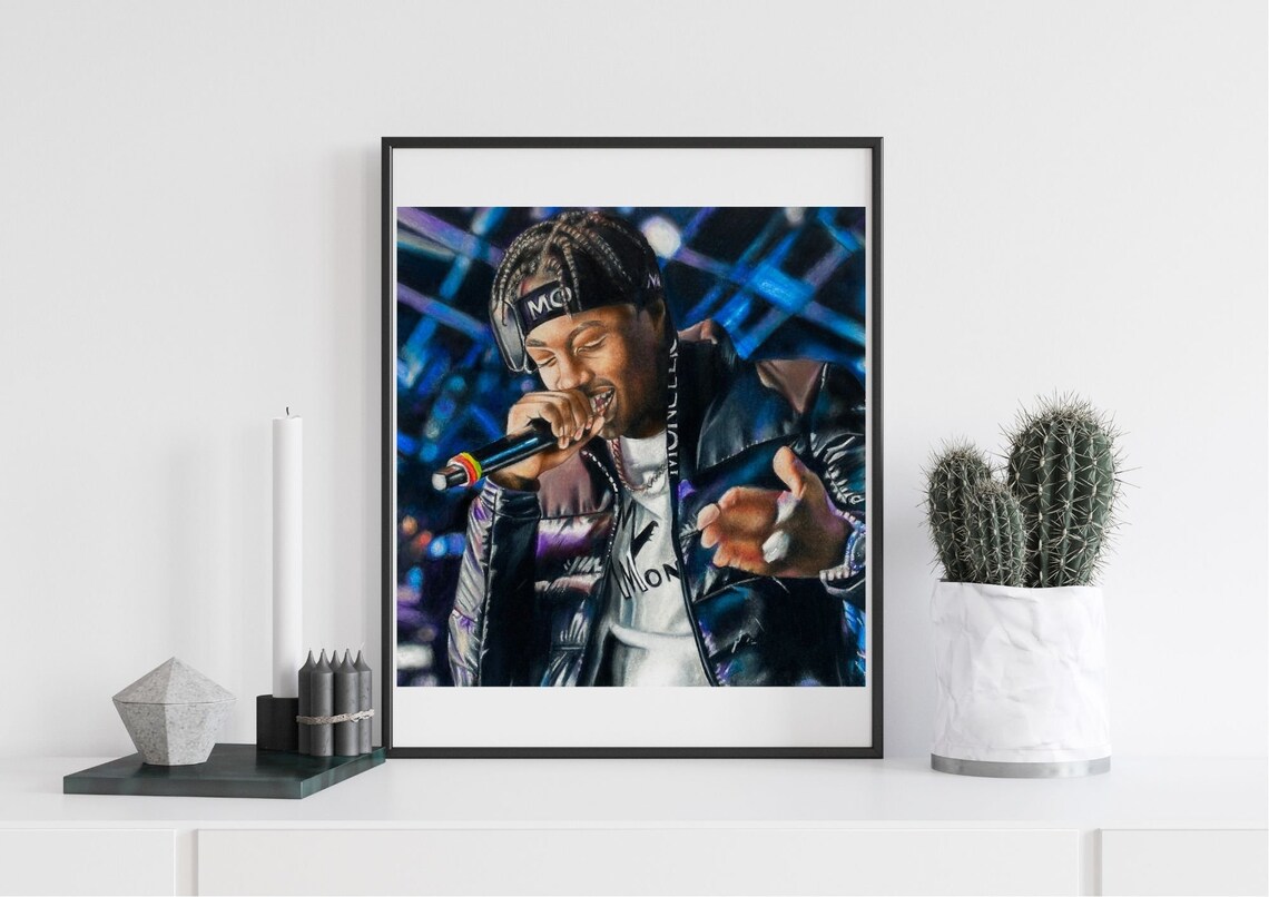 Lil Tjay Print| Poster Inspired by Lil Tjay| Room Decor, Music, Lil ...