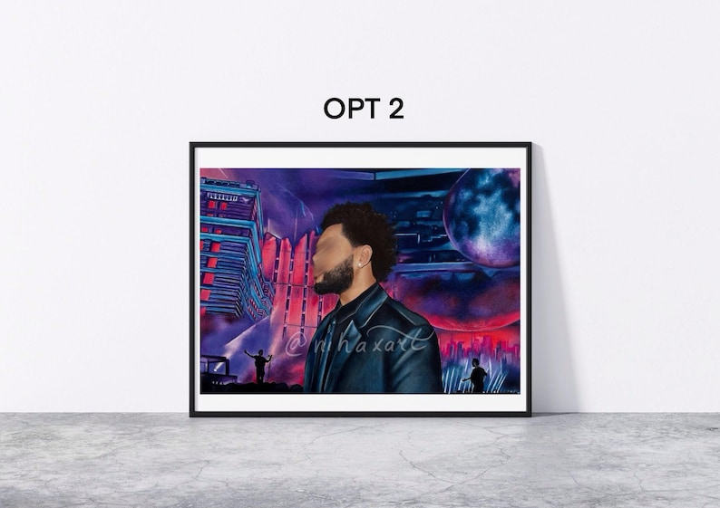 Two Styles| Ahtd,the Weeknd Print|a3, 8 X10 "|uk Artist|poster,room ...