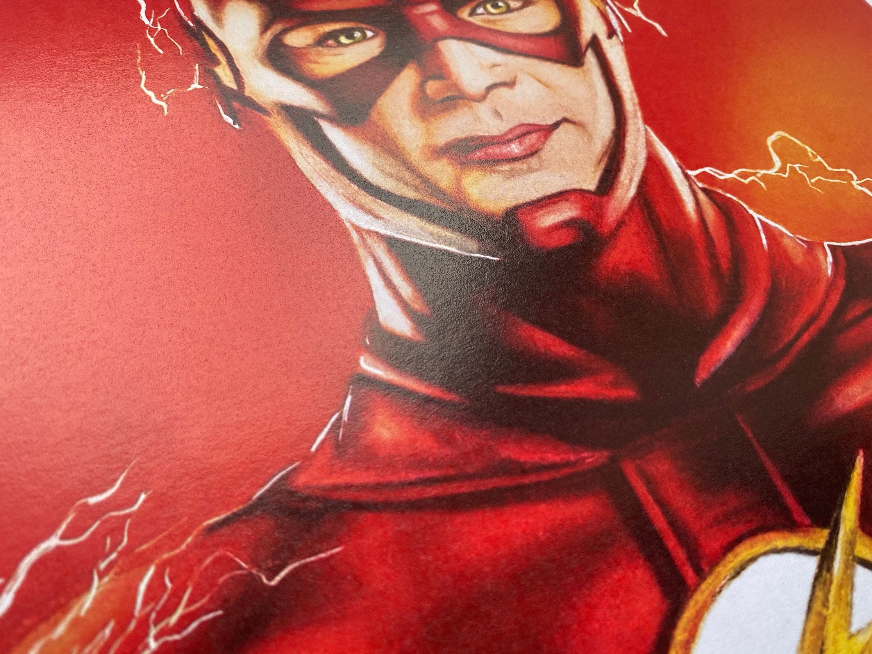 The Flash Print Room Decor the Flash Poster Grant Gustin - Etsy