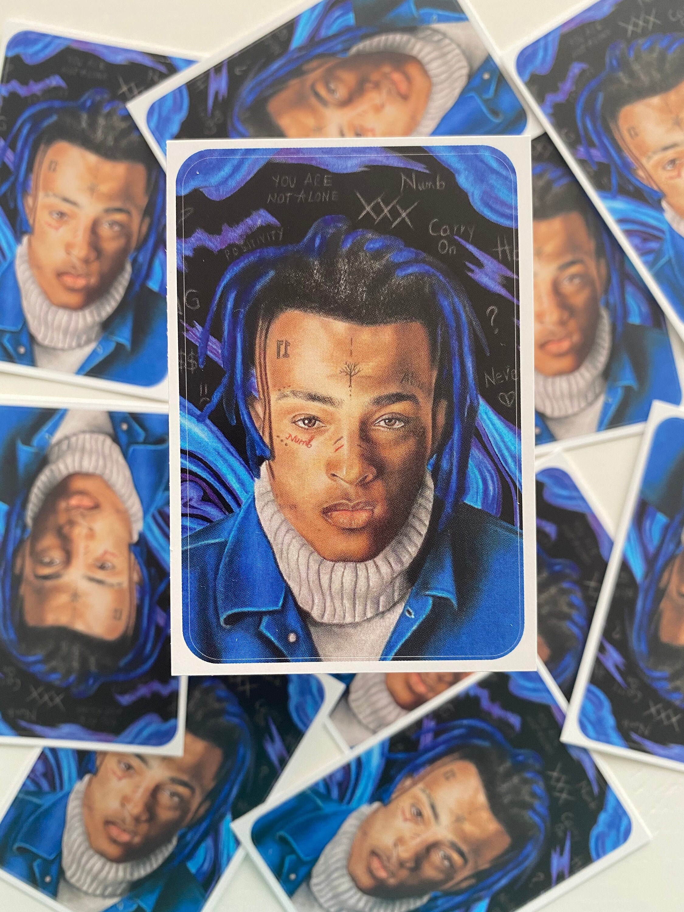Xxx Tentacion Sticker Laptop Deko Musikkünstler Xxx Xxx Etsyde