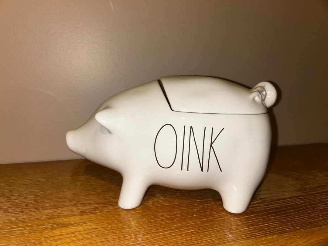 Rae Dunn Farm “oink” Pig Jar - Pig Farmline Collection - Etsy