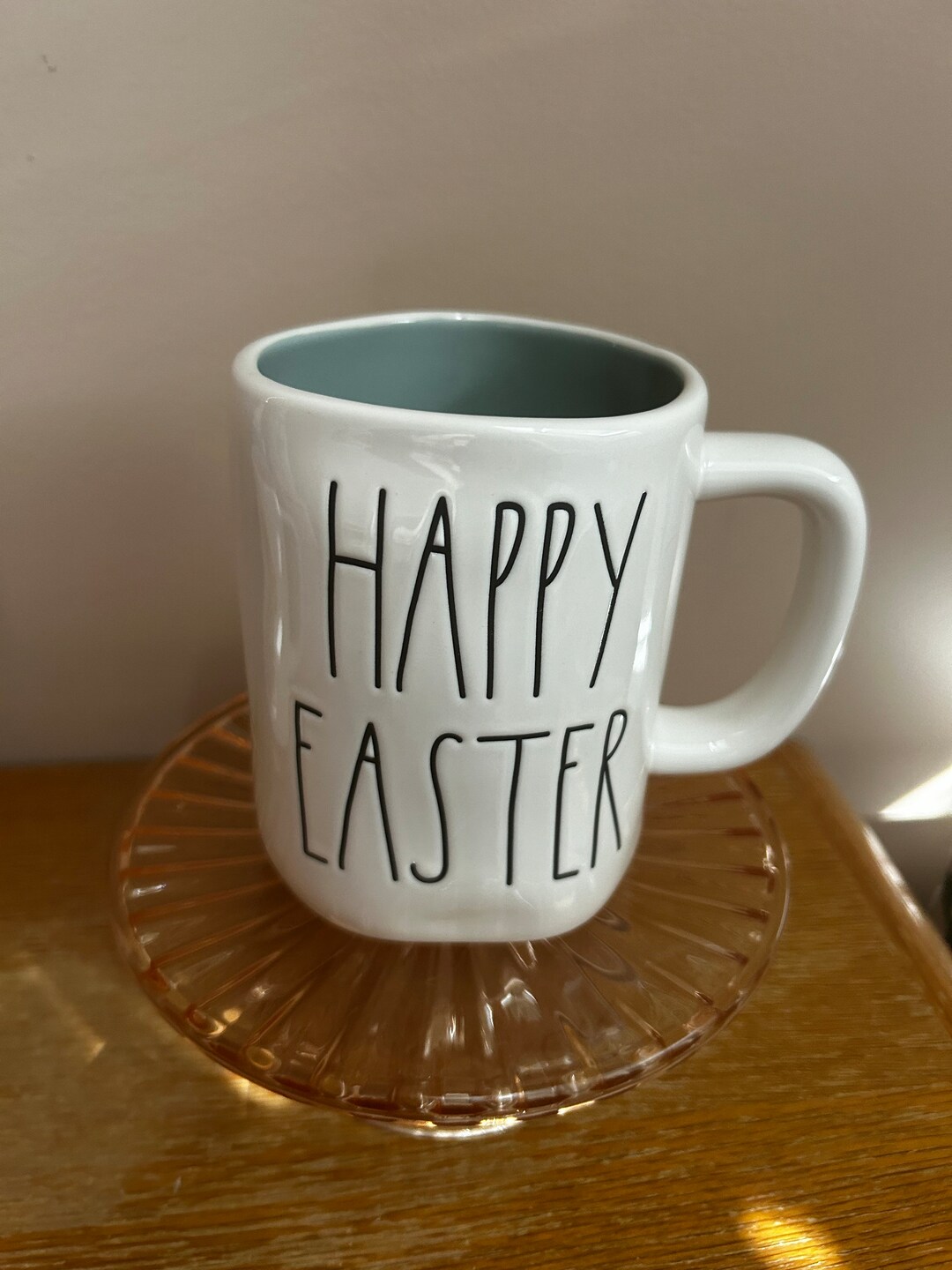 Rae Dunn Easter Coffee Mug happy Easter With Blue Interior - Etsy