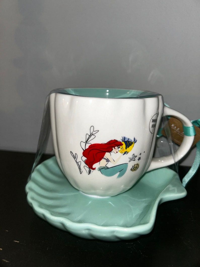 Rae Dunn Disney Ariel Teacup Saucer and Mug Set - Etsy