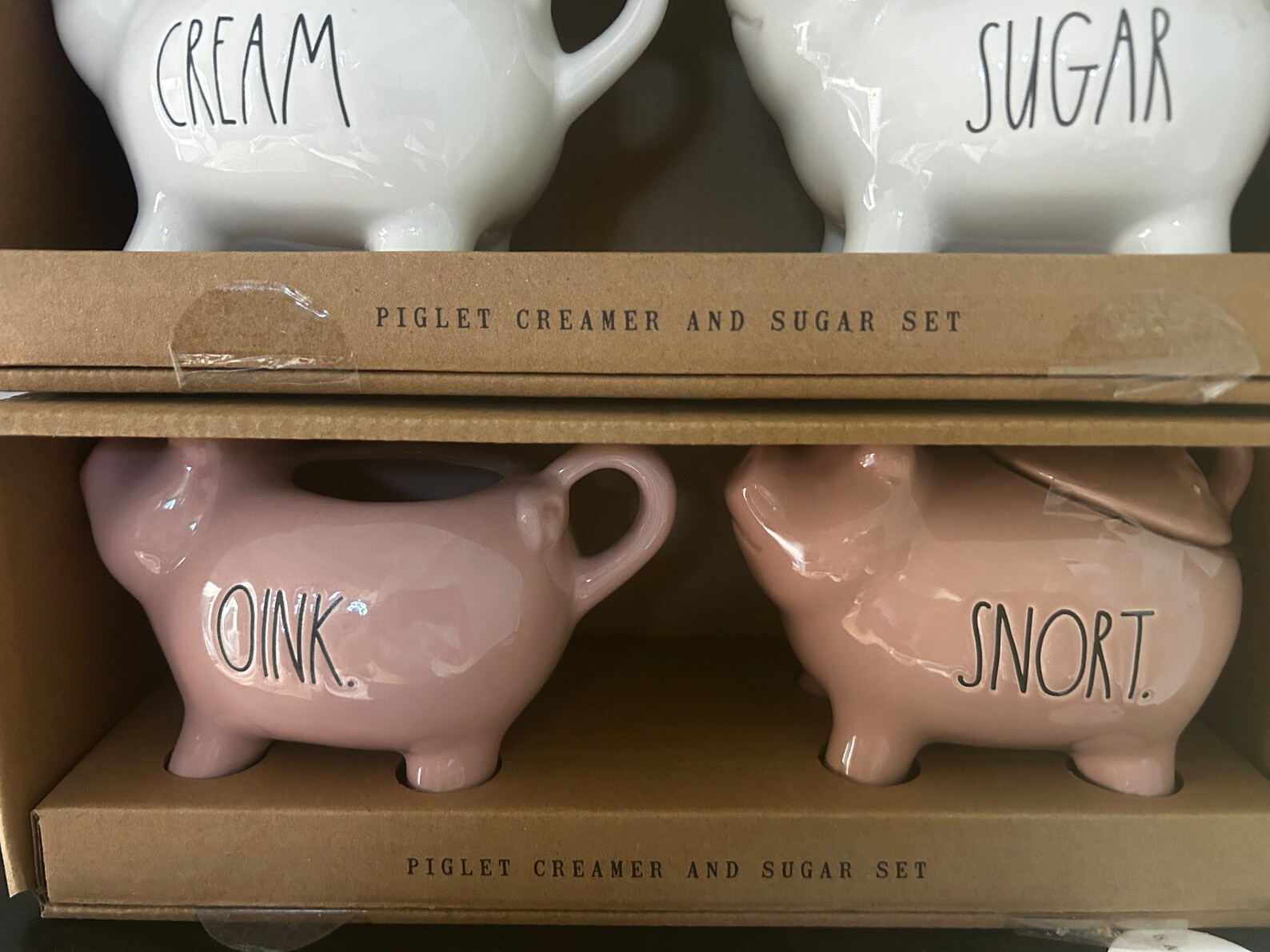 Rae Dunn Farmline - “cream and Sugar” Sets! Pig Shaped Jar - Etsy