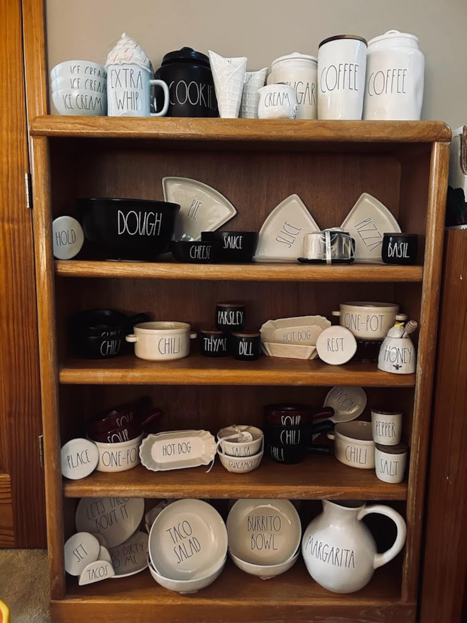 Rae Dunn Kitchen Collection: Pizza, Tacos, Soup Bowls - Etsy