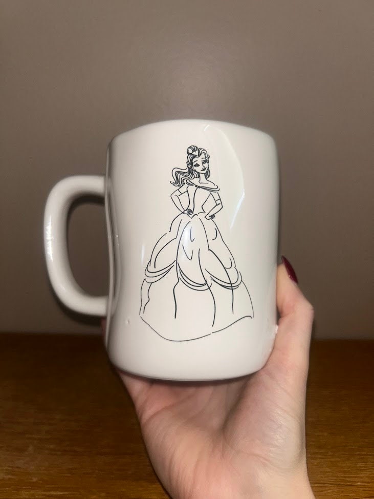 Rae Dunn Disney Collection: Cinderella, Ariel, Belle, Jasmine, Aurora ...