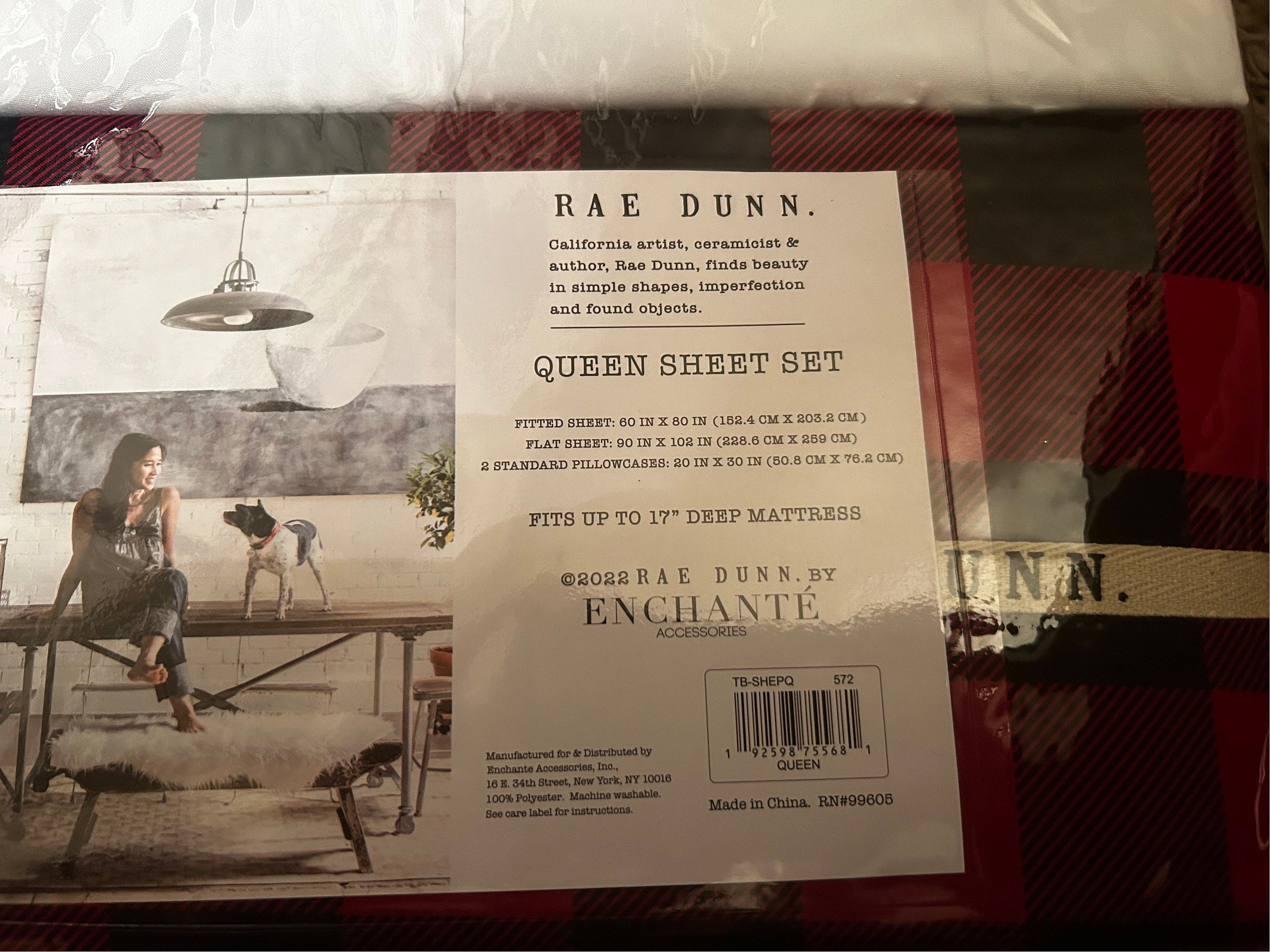 Rae Dunn Christmas Winter Queen Size Sheet/bedding Set: BLESSED. - Etsy