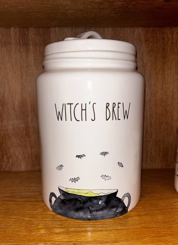 Rae Dunn: Halloween scaredy Cat witch's Brew Canisters - Etsy