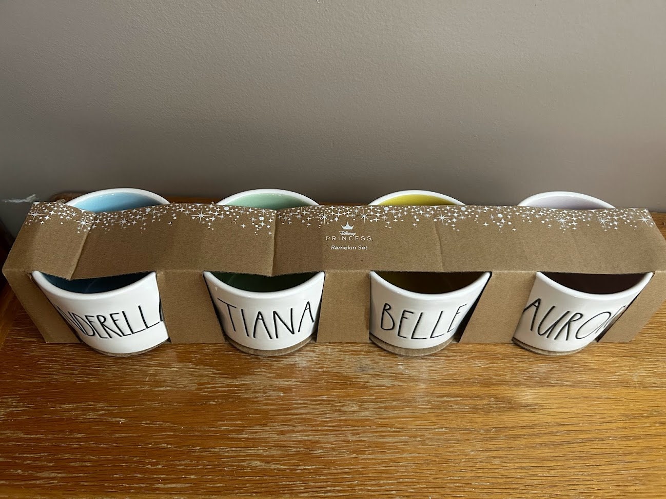 Rae Dunn Disney Princess Ramekin Set 4 Pieces: Cinderella - Etsy