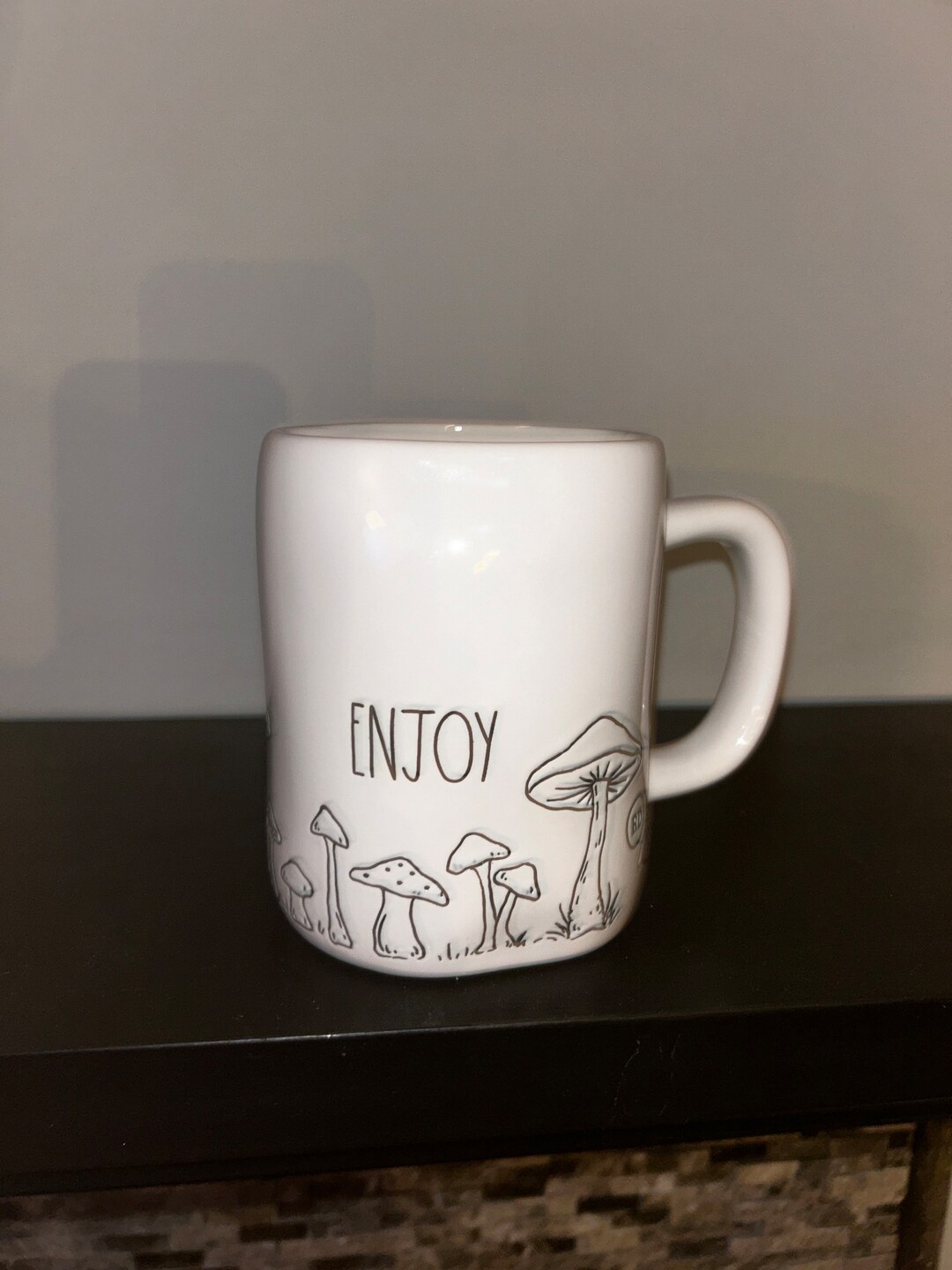Rae Dunn “enjoy” Mug With Fungi and Mushroom Images. Coffee and Tea ...