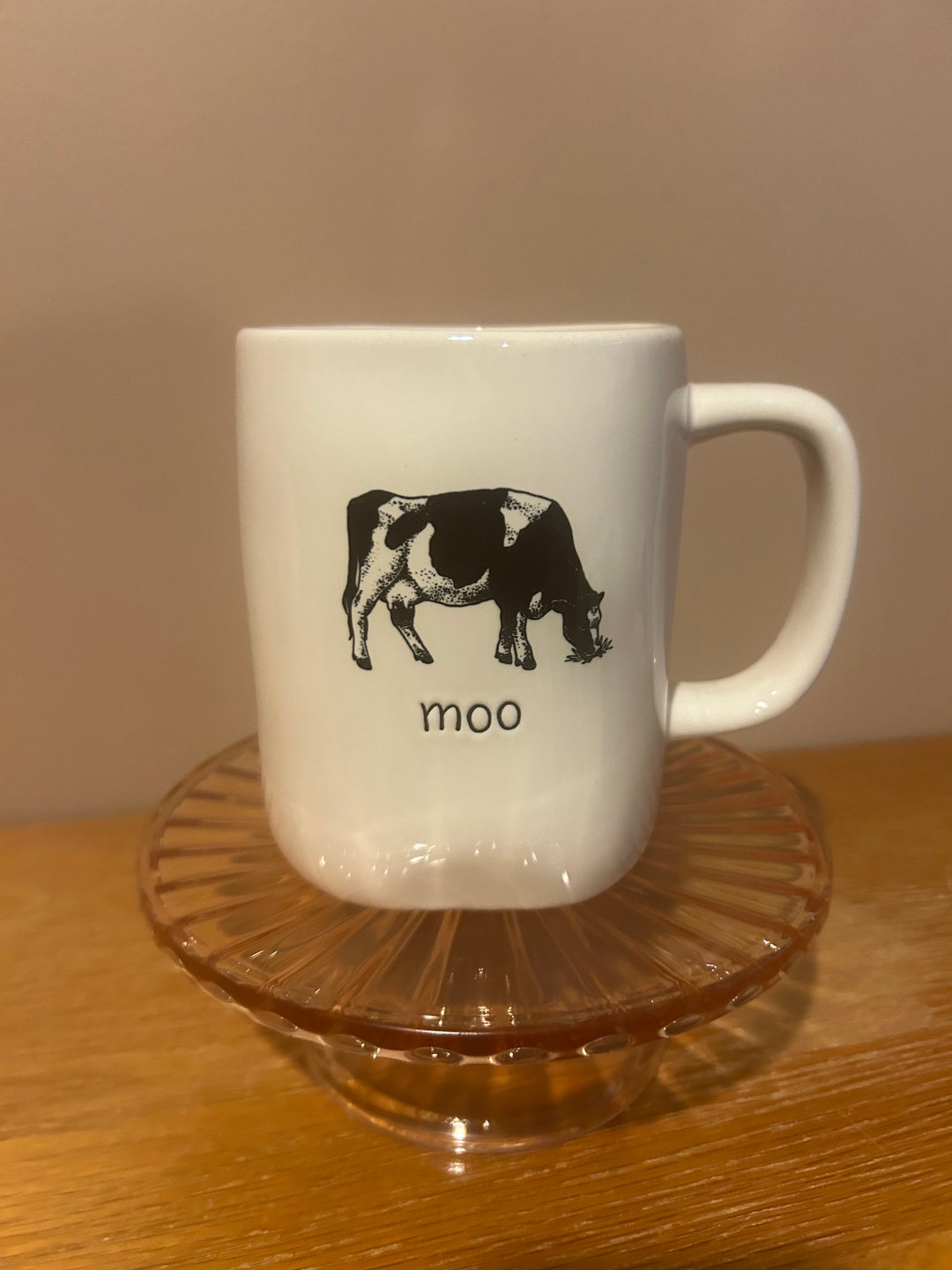 Rae Dunn Farm Line Collection: moo Coffee Mug With Cow Image - Etsy