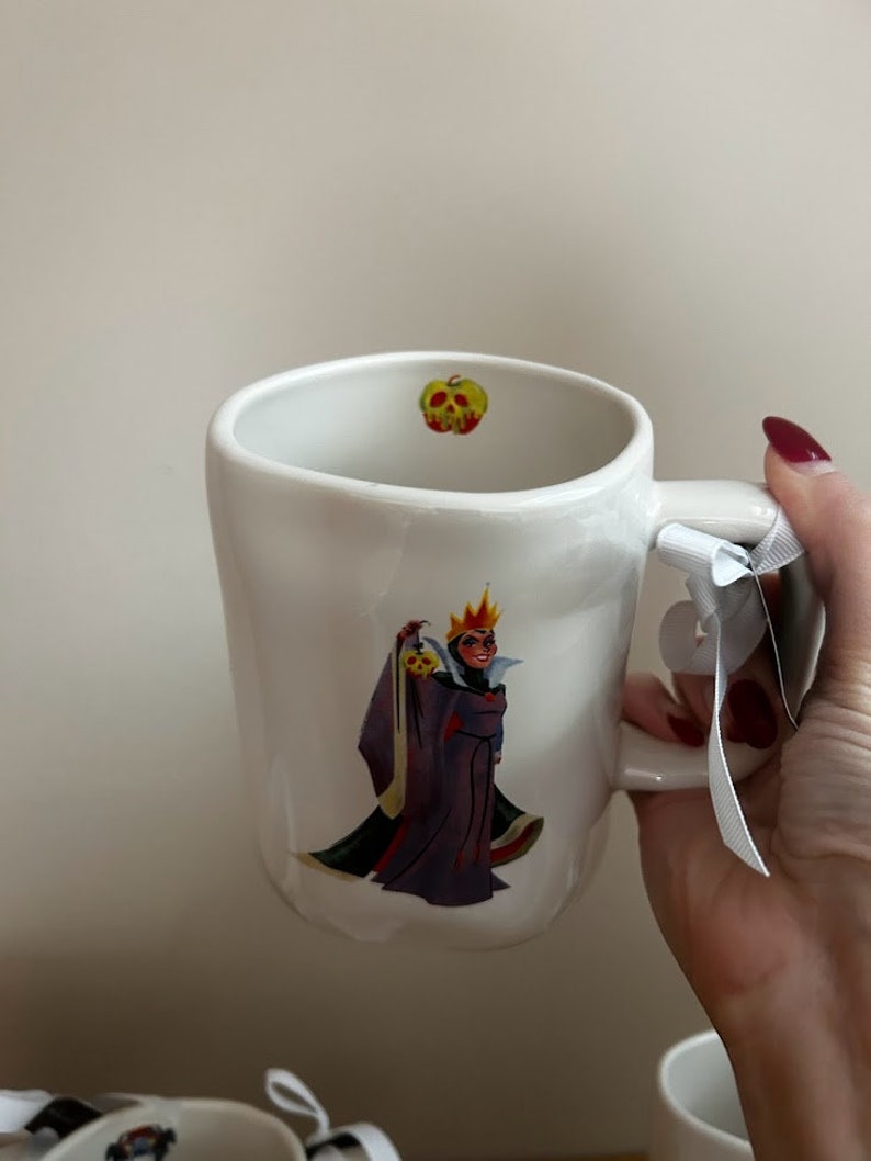 Rae Dunn X Disney Villains Mugs: Maleficent, Cruella De Vil, Evil Queen ...