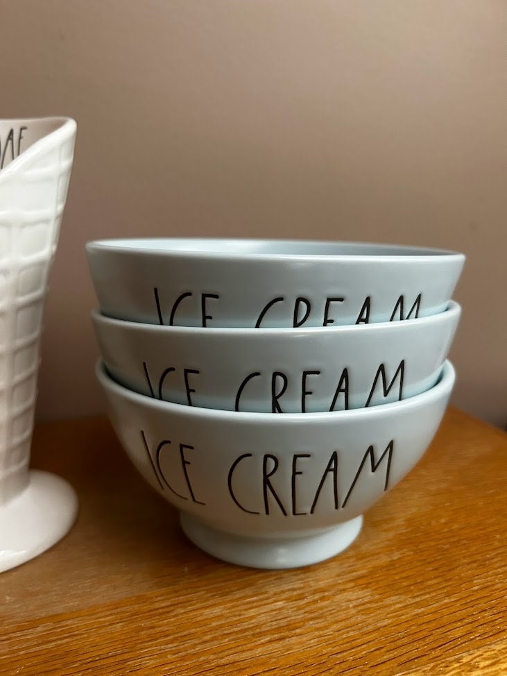Rae Dunn Ice Cream Sundae Set Summer Ice Cream Collection - Etsy