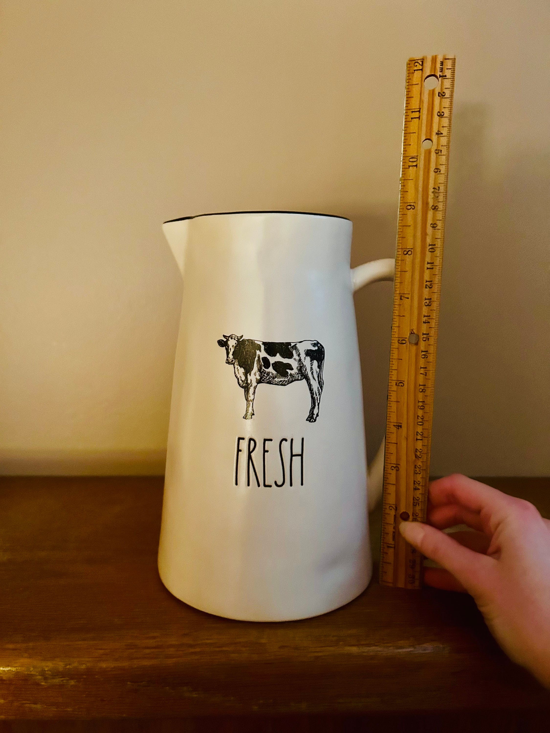 Rae Dunn Farmline - “moo” Milk Jug and “fresh” Pitcher - Etsy