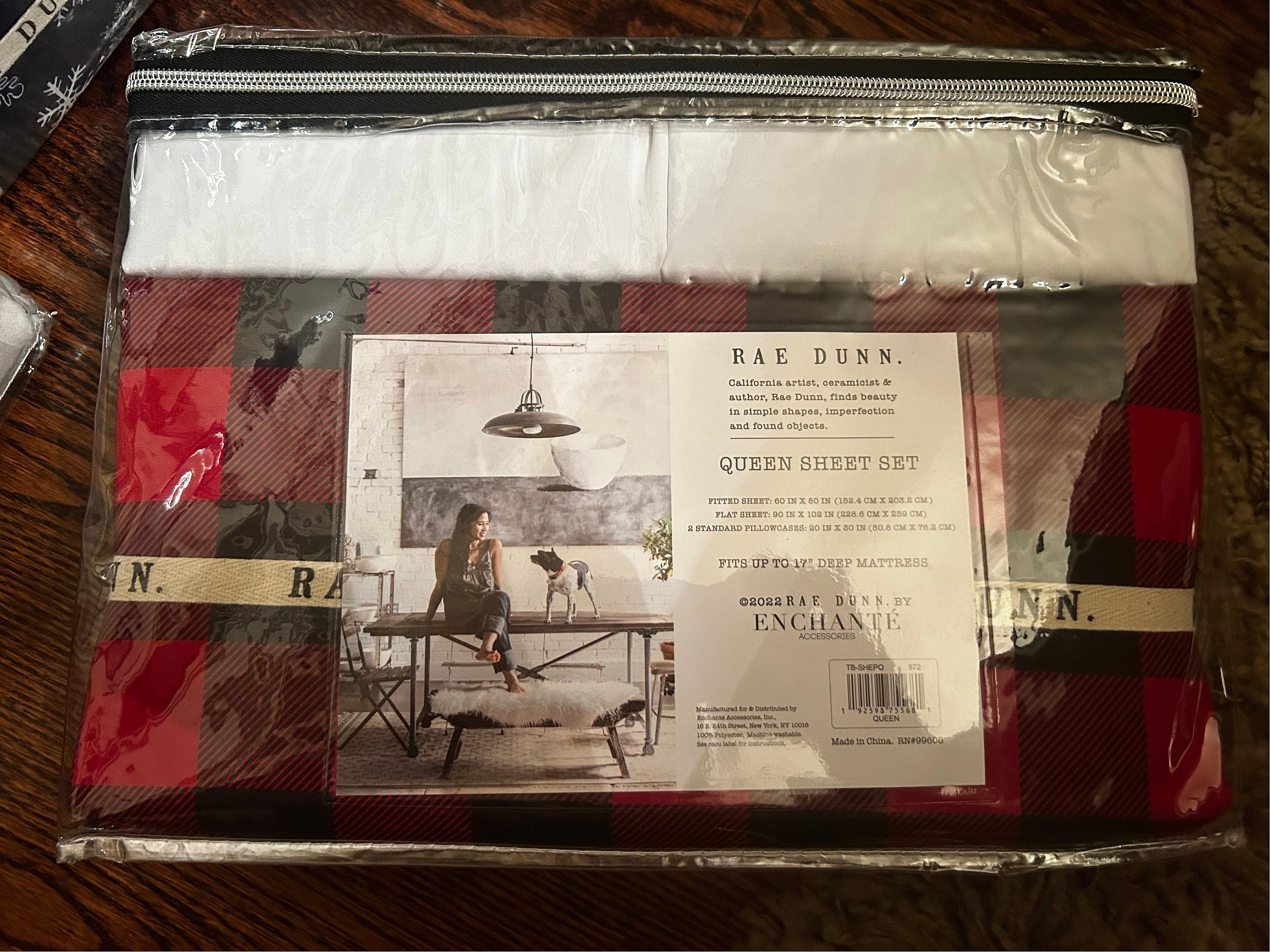 Rae Dunn Christmas Winter Queen Size Sheet/bedding Set: BLESSED. - Etsy